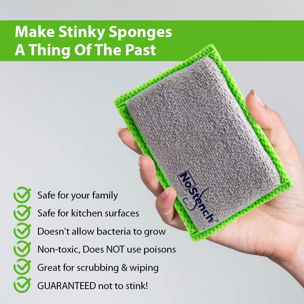 Say Goodbye To Stinky Kitchen Sponges | NoStench® Kitchen Sponge ...
